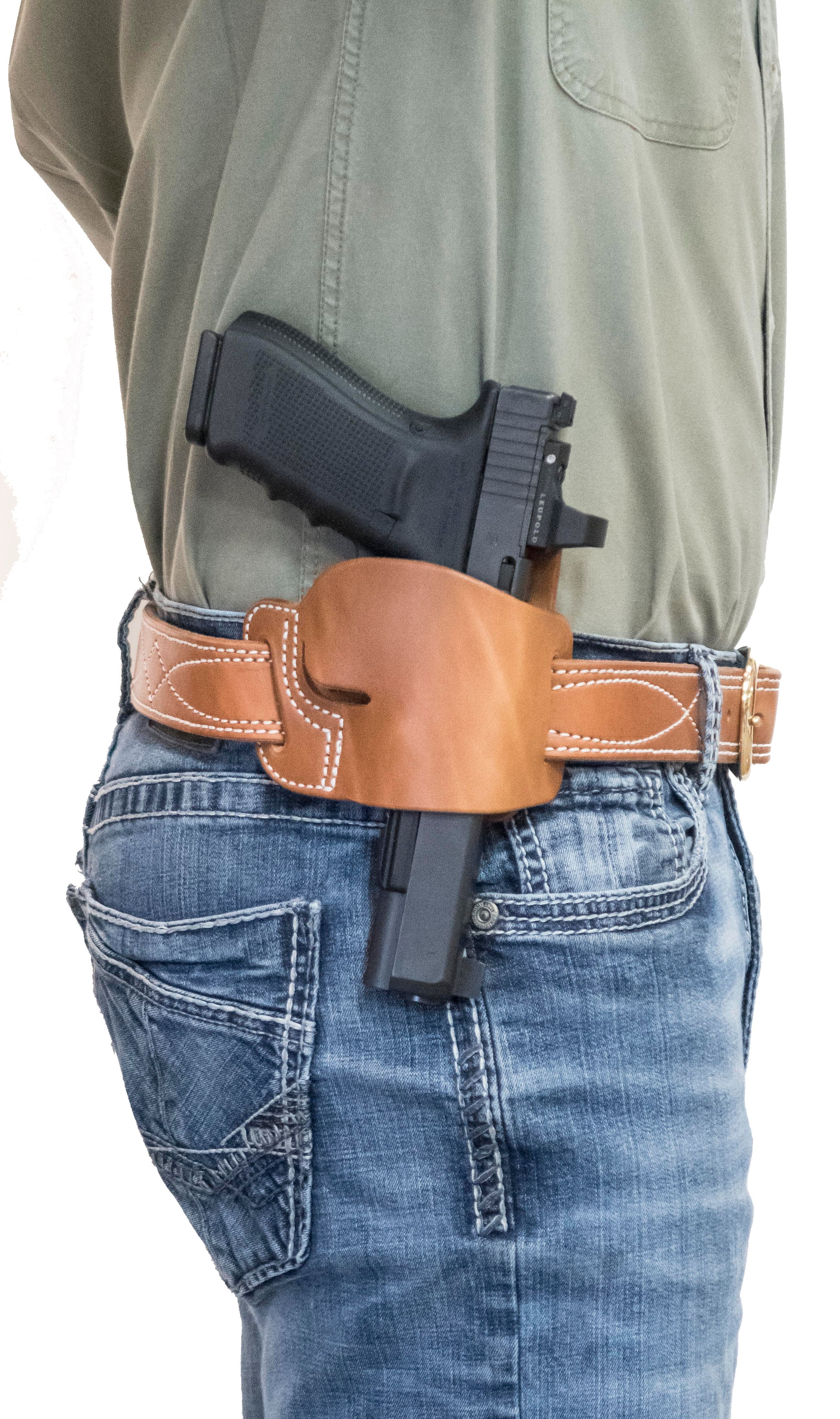 Alaska EDC Leather Belt Slide Holster | Diamond D Custom Leather ...