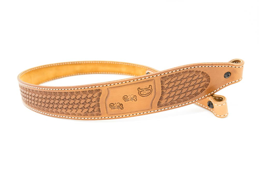 Leather Rifle Sling | Diamond D Custom Leather | Handmade Leather Holsters